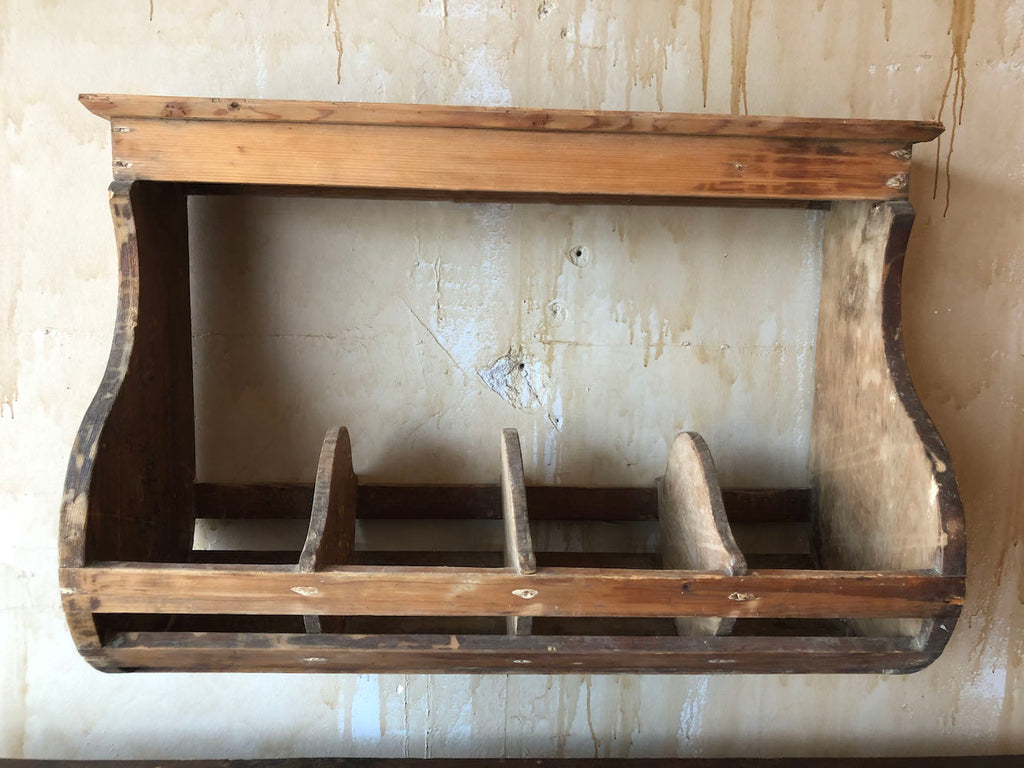 (SOLD) Italian Antique Farmhouse Plate Rack