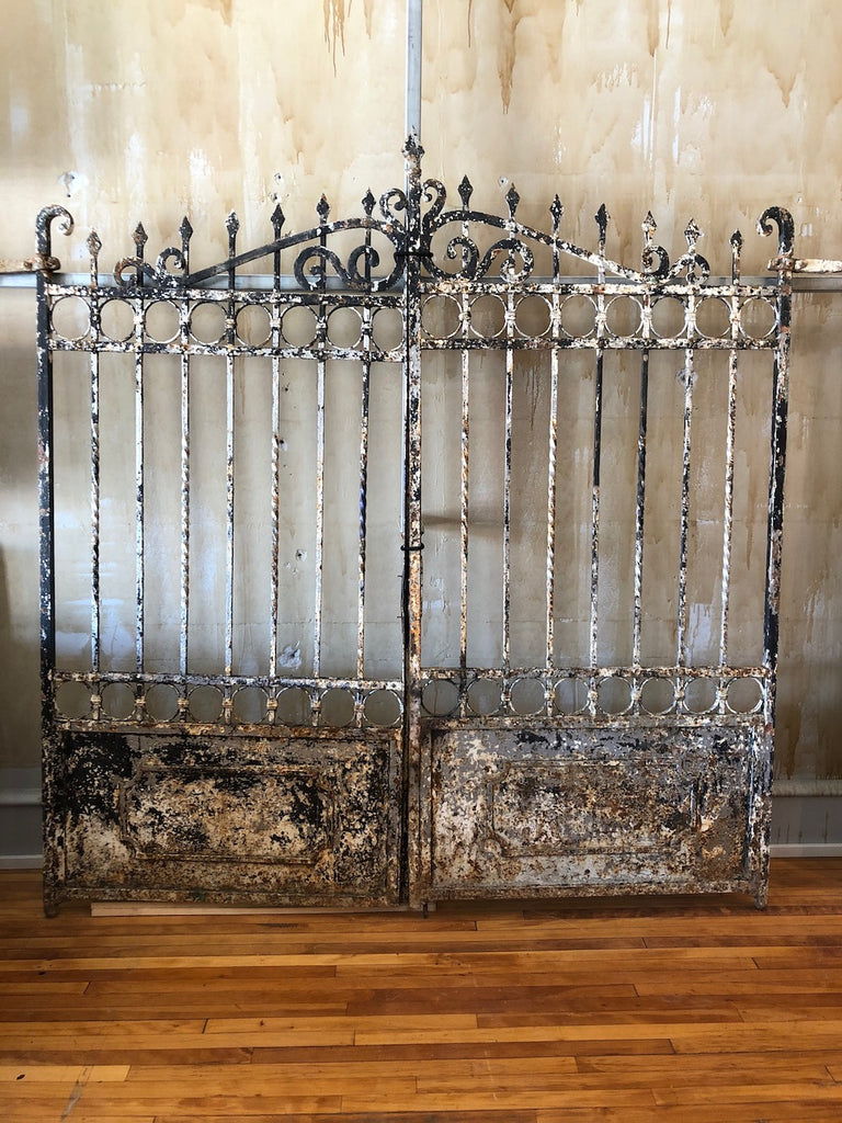 (SOLD) Italian Hand Forged Wrought Iron Gate