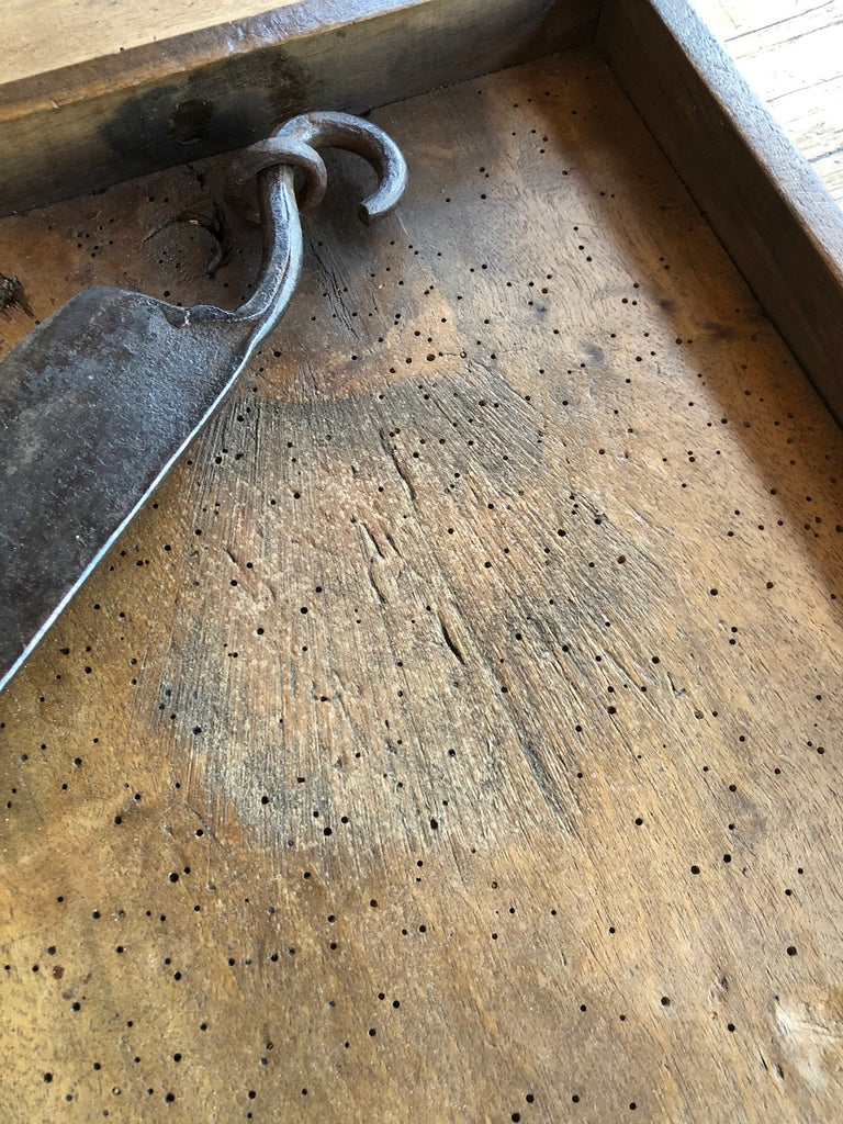 (SOLD) Vintage Tuscan Cutting Board with Attached Knife