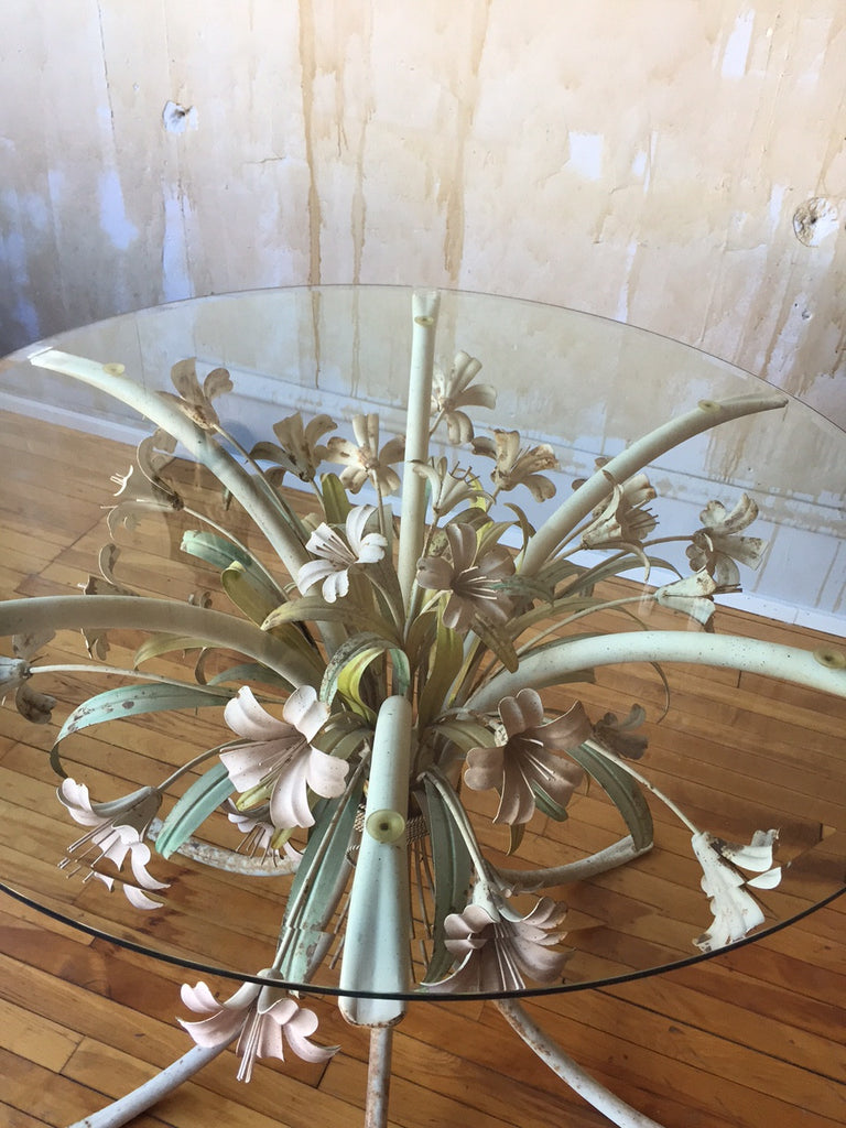 Italian VIntage Tole Table - Mercato Antiques - 6