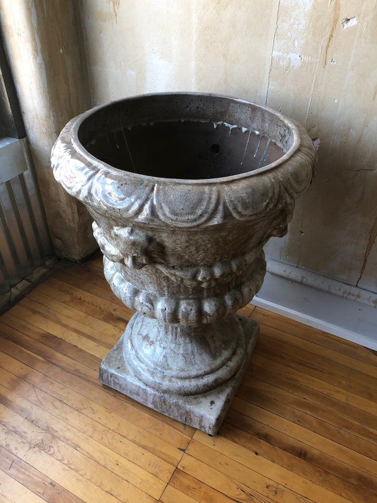 Large Italian Antique Glazed Urn- 36"H - Mercato Antiques