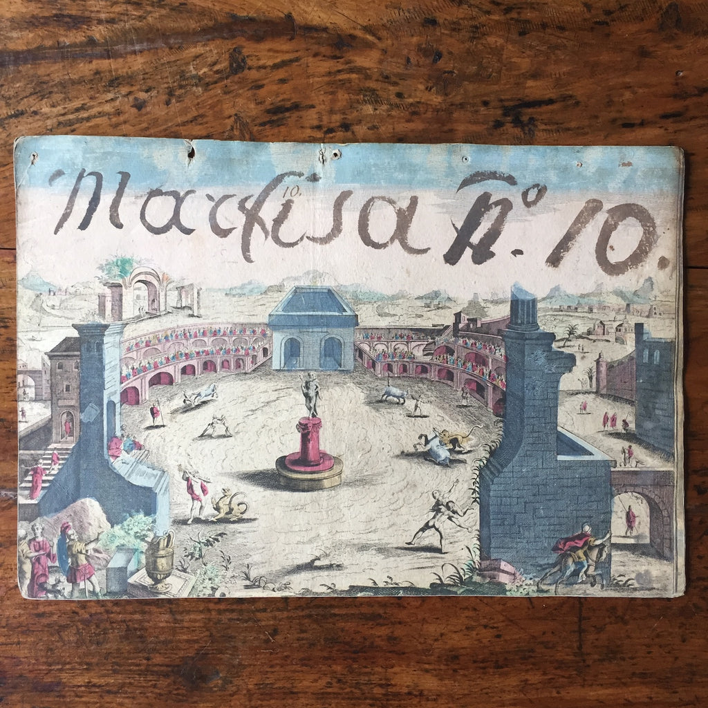 hand-colored antique print