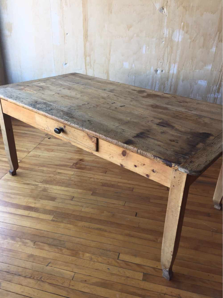 primitive antique dining table