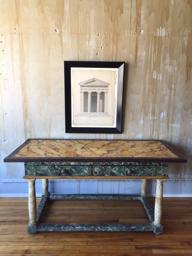 Painted Italian Antique Table - Mercato Antiques - 5