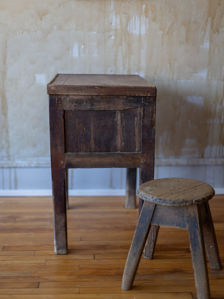 (SOLD) Vintage Silversmith Workbench and Stool
