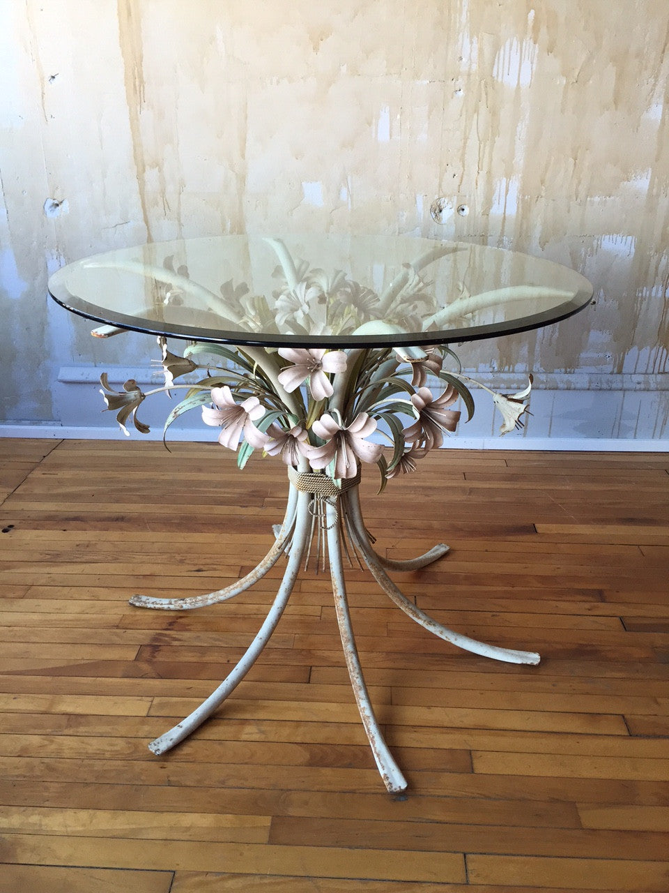 Italian VIntage Tole Table - Mercato Antiques - 1